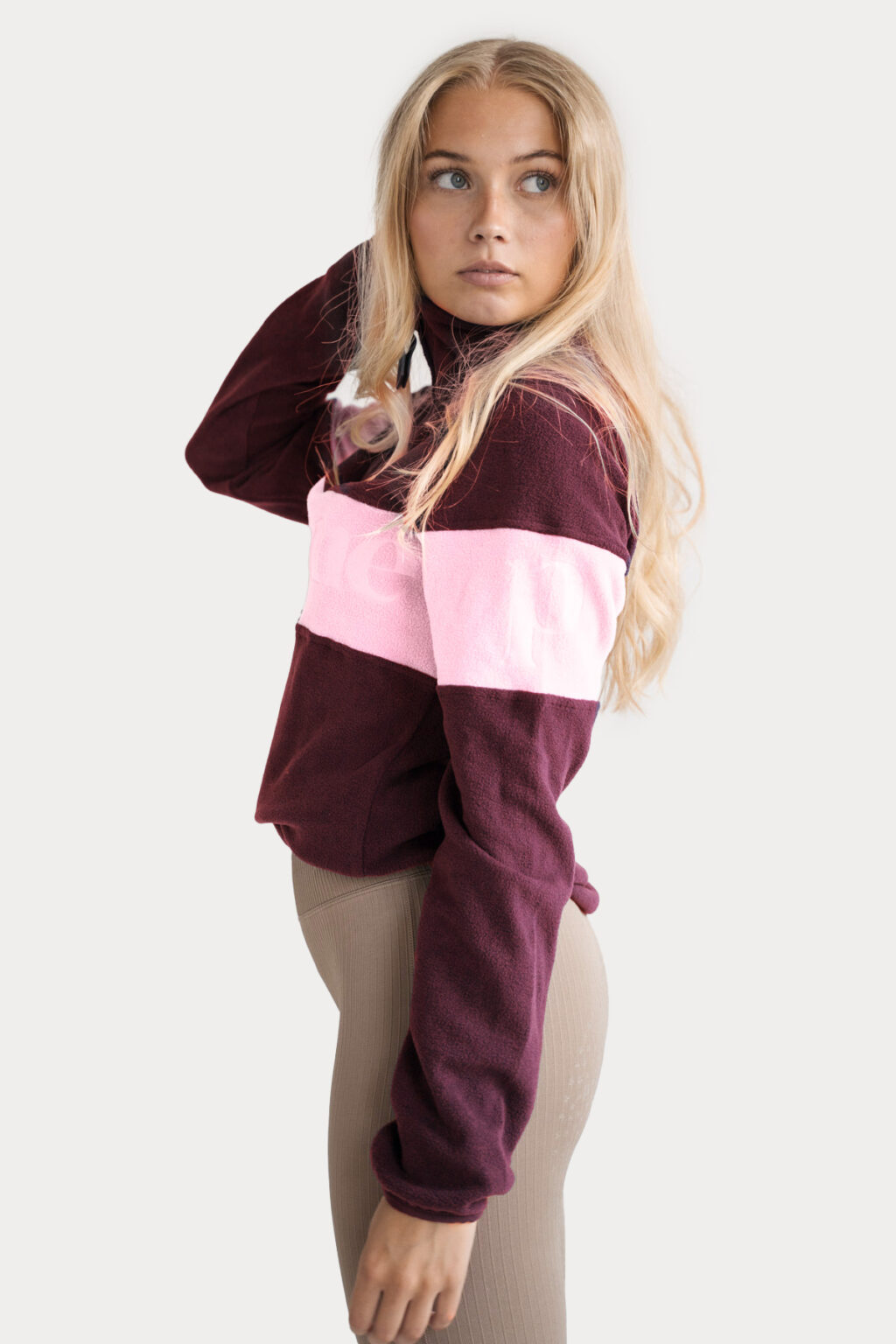 Pomme Alix Burgundy/Light Pink, Fleece | Amiko & Friends