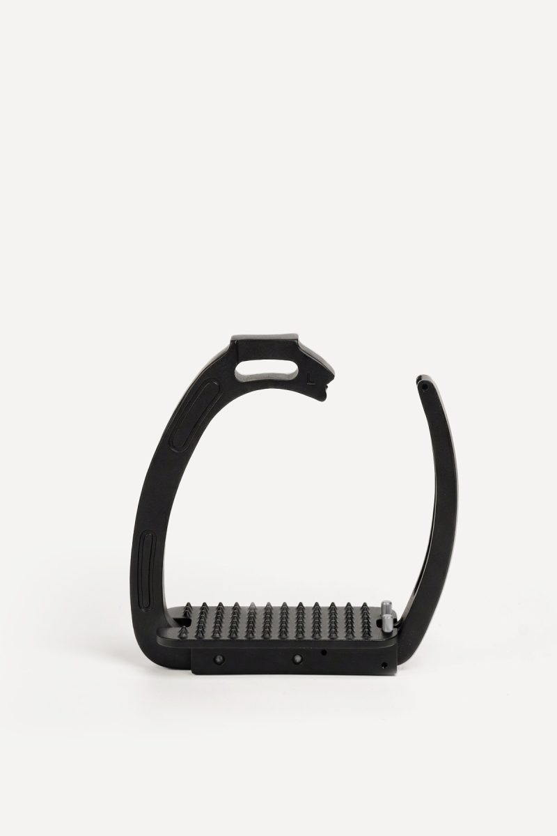 Amiko Magnetic Safety Stirrups, Aluminium Top Opening, Black | Amiko ...