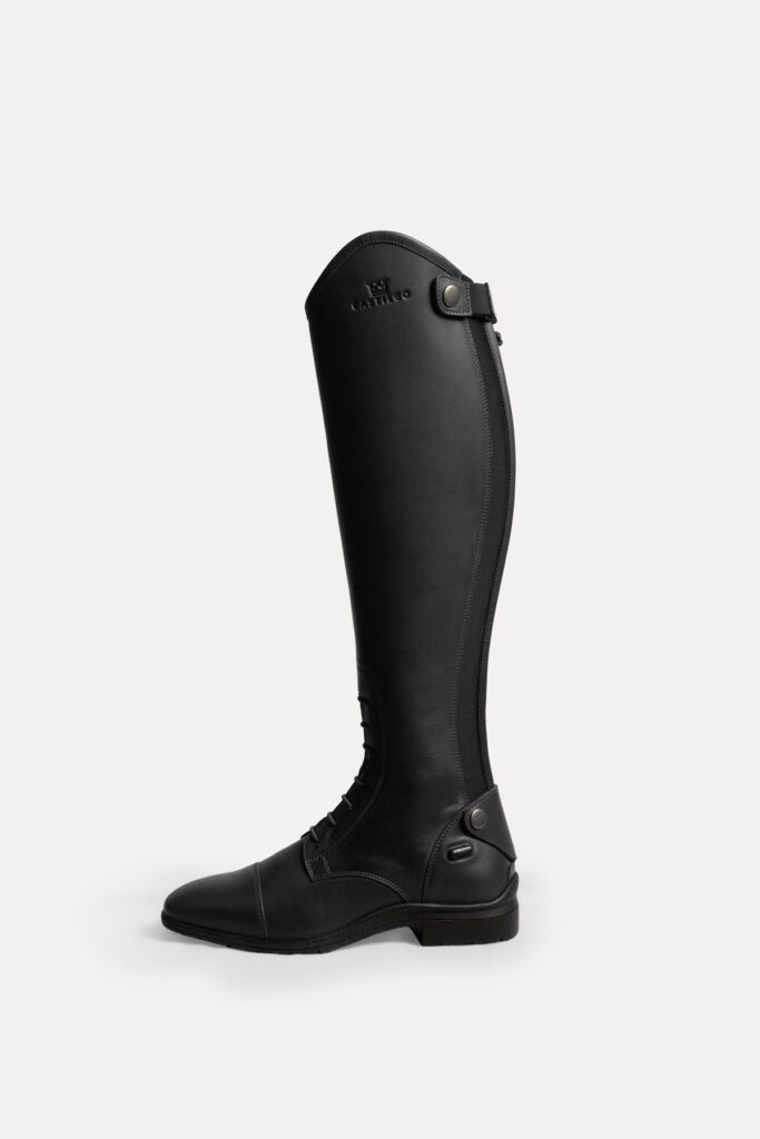 Castilgo Isaia Riding Boots With Lacing, Black | Amiko & Friends